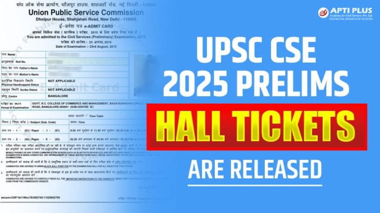 UPSC Prelims 2025 Admit Card Out – Download Now
